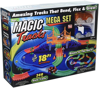 Magic Tracks Mega Set with RED & Blue Car | As Seen on TV | 360 Piece ...