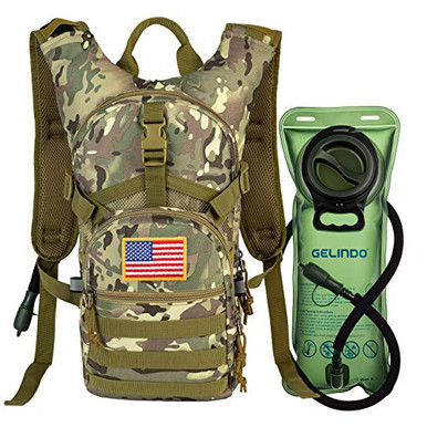 Gelindo Military Tactical Hydration Backpack with 2L Water Bladder ...