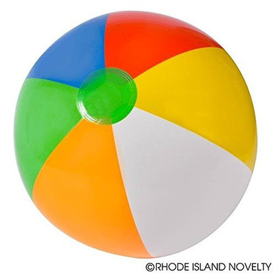 20 Beach Balls ~ One Dozen -12- Multi-color Beach Ball Inflates ~ 6 ...