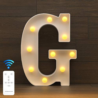 YOUZONE Newly Upgrade LED Letter Lights Marquee Alphabet Light Up ...