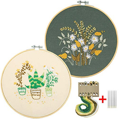 Embroidery Starter Kit with Pattern Full Range of Stamped Embroidery ...