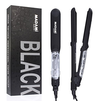 Steam Hair Straightener Flat Iron Professional Ceramic Tourmaline 2-in ...