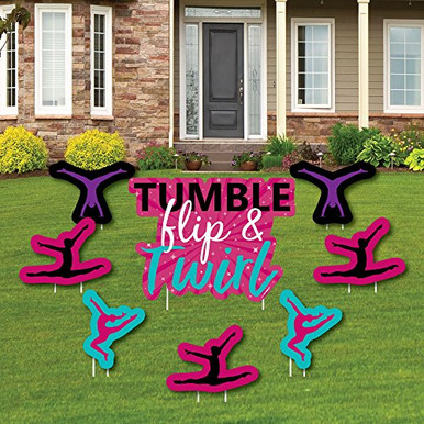 Tumble, Flip & Twirl - Gymnastics - Yard Sign & Outdoor Lawn ...
