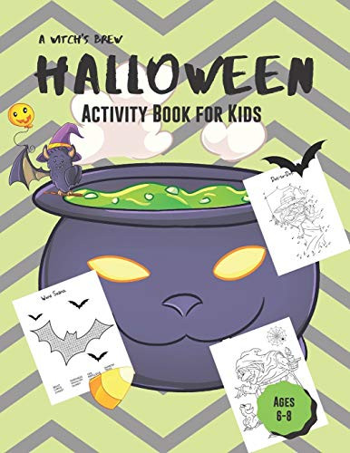 Halloween Activity Book for Kids A Witchs Brew Workbook with Coloring ...