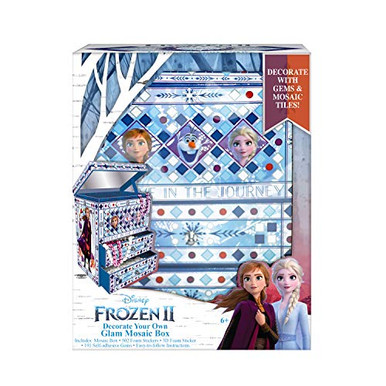 Disney Frozen 2 Elsa Jewelry Box Craft Kit DIY Mosaic Box for Kids ...
