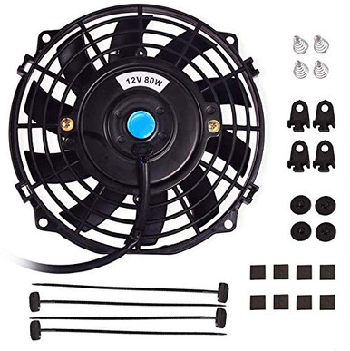 7 Electric Radiator Cooling Fan Assembly Kit Universal High Performance ...