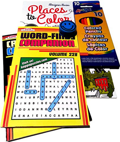 Adult Activity Pack for Men and Women Coloring Book Word Games ...
