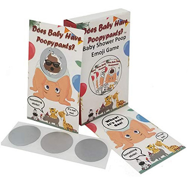 30 pc Baby Shower Game - Boy Girl Decorations - Scratch Off Card - Poop ...