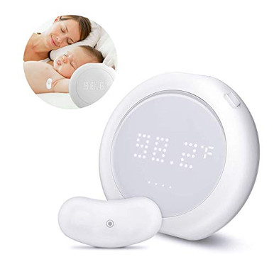Moleath Smart Baby Thermometer for Kids Wearable Armpit Fever Monitor ...