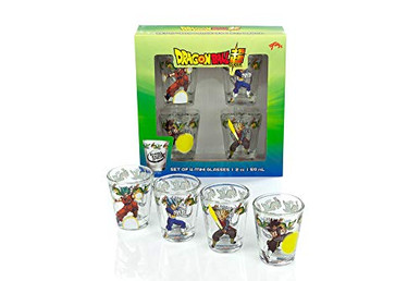 Dragon Ball Super Official Character Shot Glasses - Features Goku ...