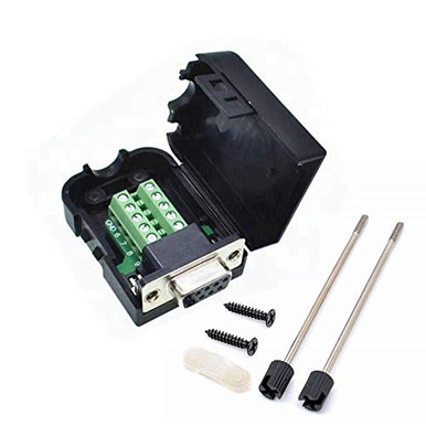 F-ber Connector DB9 RS232 D-SUB Female Adapter Serial 9 Pin Port DB9 COB Breakout Terminal ...
