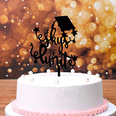Graduation Cake Topper -The Skys The Limit 2020 Grad Cake Topper with ...