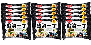 Nissin Damae Instant Ramen with Black Garlic Oil Tonkotsu Flavor -15 ...
