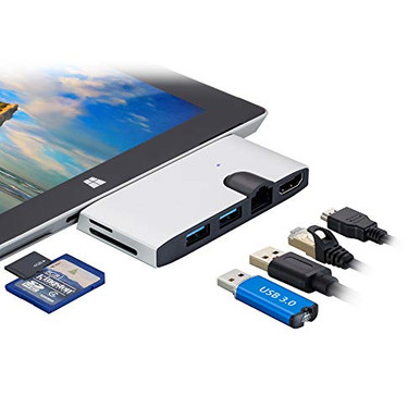 Microsoft Surface Pro 4 - Pro 5 - Pro 6 USB hub Docking Station with ...