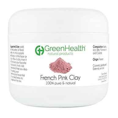 French Pink Clay Powder 3 oz - 100 Pure and Natural by GreenHealth ...