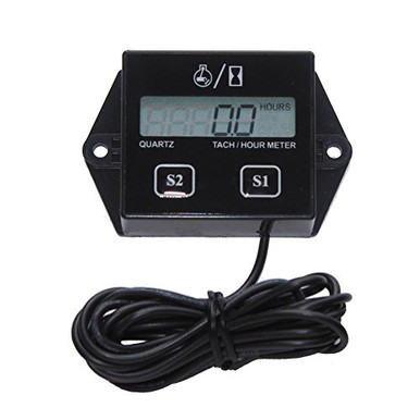 Digital Tach-Hour Meter with Wire Digital Motorcycle LCD Racing Sparks ...