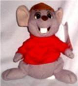 Disney the Rescuers Bernard the Mouse 7-8 inches tall Beanbag Beanie ...