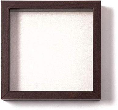 N-D 2pcs Set Display Box-Shadow Box Frame Wood deep Depth with Linen ...