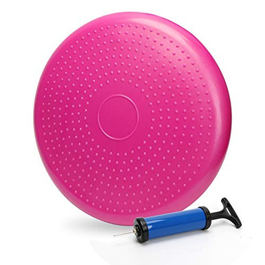 WIWAPLE Wiggle Seat Inflatable Stability Balance Disc Wobble Cushion ...