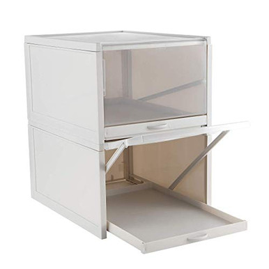 VIBRANZ LAB Drawer Type Shoe Box Organizer Shoe Boxes Clear Plastic ...