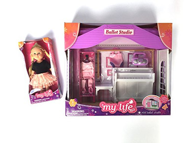 My Life As Mini Ballerina Blonde Doll and Mini Ballet Studio Bundle ...