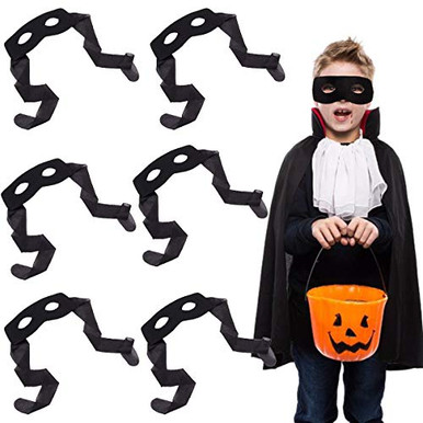 Cosweet 6pcs Cosplay Bandit Half Mask- Black Superhero Felt Eye Masks ...