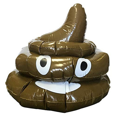 Inflatable Emoji Poop - Smiling Poop Emoticon Decor Pool Float 2 Feet ...