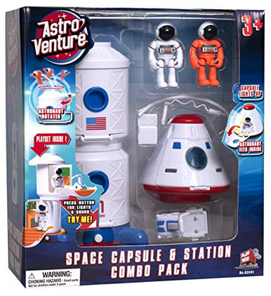 Astro Venture Space Playset - Toy Space Station and Space Capsule with ...