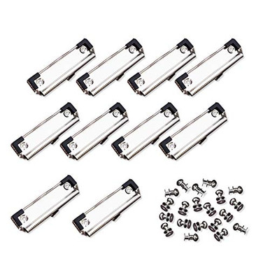 iSuperb 10 PCS Clipboard Clips Mountable Metal File Board Clips with ...