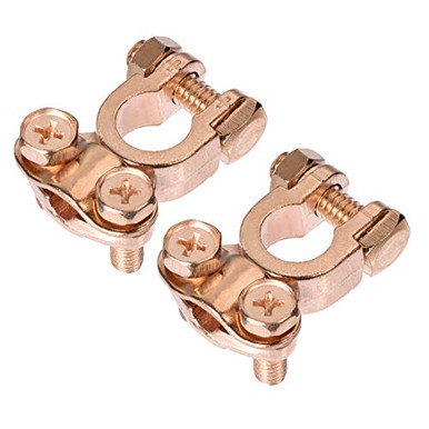 uxcell Car Battery Terminal Clamps Positive Negative 13mm 11mm Set ...