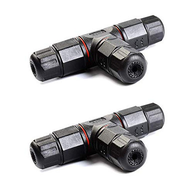 LemonBest 2pcs Waterproof Outdoor External 3 Way 3 Pin Electrical ...