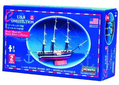 Lindberg 1-450 scale USS Constitution - Warehousesoverstock