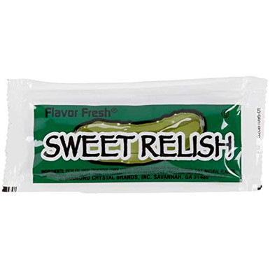 BWS Relish 9 Gram Portion Packets Case of 200 - Warehousesoverstock
