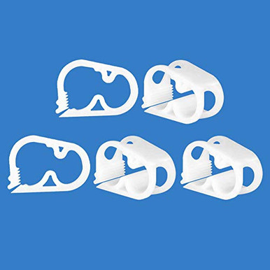 Quickun Plastic Tube Tubing Clamps Shut Off Hose Clamp Water Flow ...