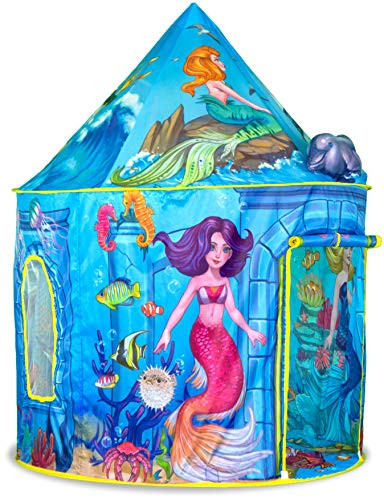 ImpiriLux Mermaid Under Sea Play Tent Pop Up Castle - Beautifully ...