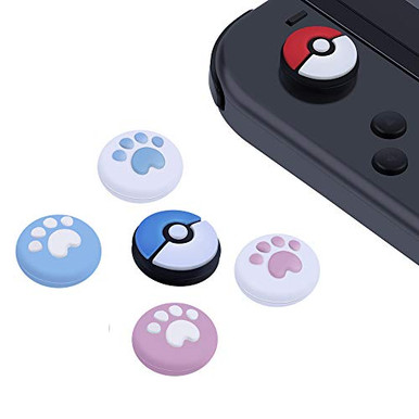 ABAZAR Silicone Thumb Grip Stick Caps for Nintendo Switch Joy-Con ...