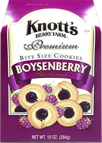 Knotts Berry Farm Bite Size Boysenberry Shortbread Cookies 10 oz Box 1 ...