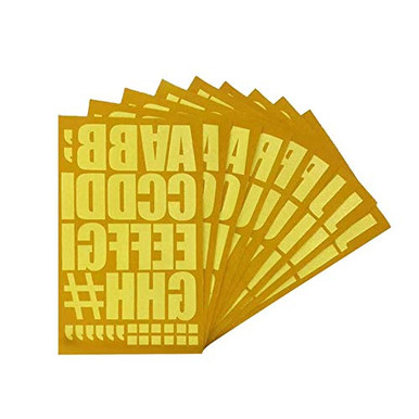 Magfok Iron on Transfer Gold 2 Inch Flock Letters 9 Sheet ...