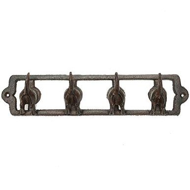Sungmor Cast Iron Funky Coat Hook Hanger - Interesting Dog Tail Wall ...