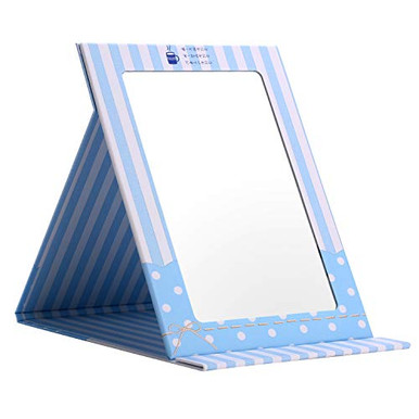 KABIOU Portable Large Folding Travel Mirror with Stand Expandable ...