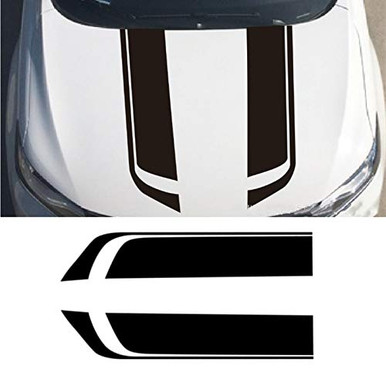 LANZMYAN Car Hood Decal Sticker Universal Hood Racing Body Side Vinyl ...
