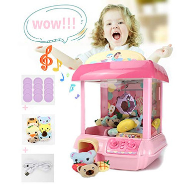 KISSKIDS Large Claw Machine,Indoor Arcade Gams,Adjustable Sounds and ...