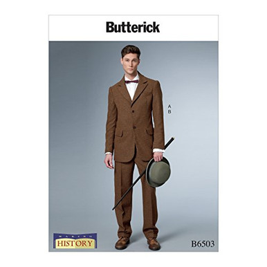 Butterick Mens Historical Early 20th Century Jacket and Pants Sewing ...