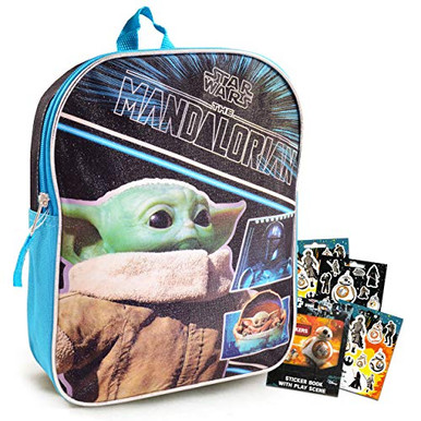 Mandalorian Baby Yoda Backpack for Toddlers Kids Bundle ~ Premium 11 ...