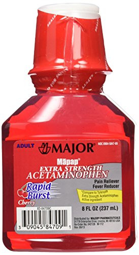 MAJOR Mapap Adult Rapid Extra Strength Acetaminophen Liquid Medication ...