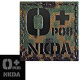 MARPAT Digital Woodland Infrared IR OPOS NKDA O- Blood Type 2x2 ...