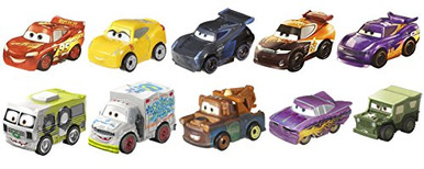 Disney Pixar Cars Micro Racers #1 Vehicle, 10 Pack - Warehousesoverstock