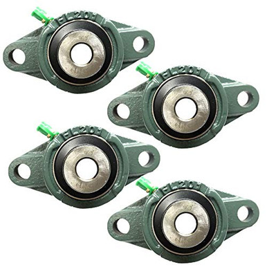 PGN - UCFL201-8 Pillow Block Flange Mounted Bearing 1-2 Inch Bore UCFL201-08 -4 PCS ...