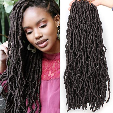 Leeven 18 Inch Nu Faux Locs Crochet Hair For Butterfly Locs 21 Roots ...