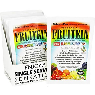 NaturesPlus Fruitein Rainbow High Protein Energy Shake -8 Pack- - 1-2 ...